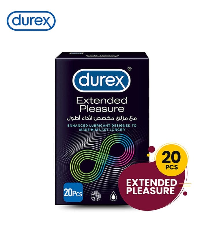 Durex Condoms Extended Pleasure Longer Lasting Timing Condoms 20s– jebchaho