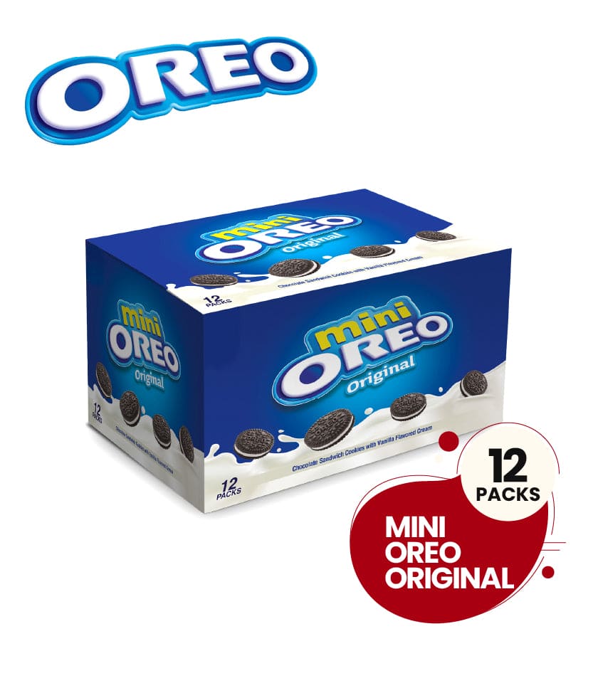 Mini Oreo Biscuits Original 12 Bar Packs (01 Carton - 24 Boxes)– jebchaho