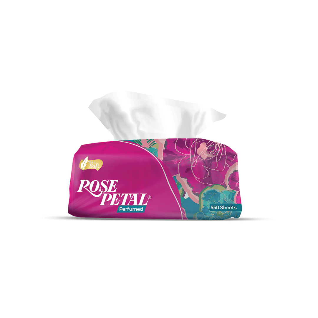 Rose Petal Perfumed Ultrasoft Facial Tissue 550 Sheets– jebchaho
