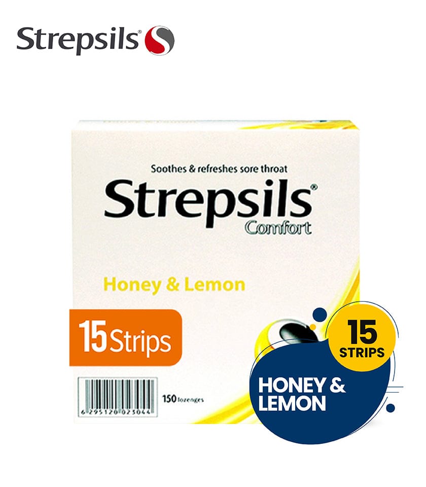Strepsils Honey & Lemon Box Of 15 Strips– jebchaho